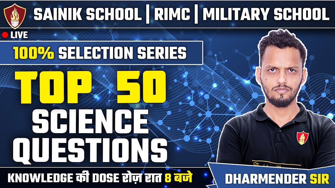 Top 50 GK Questions Sainik School Class 6 | General Knowledge Class 6 ...