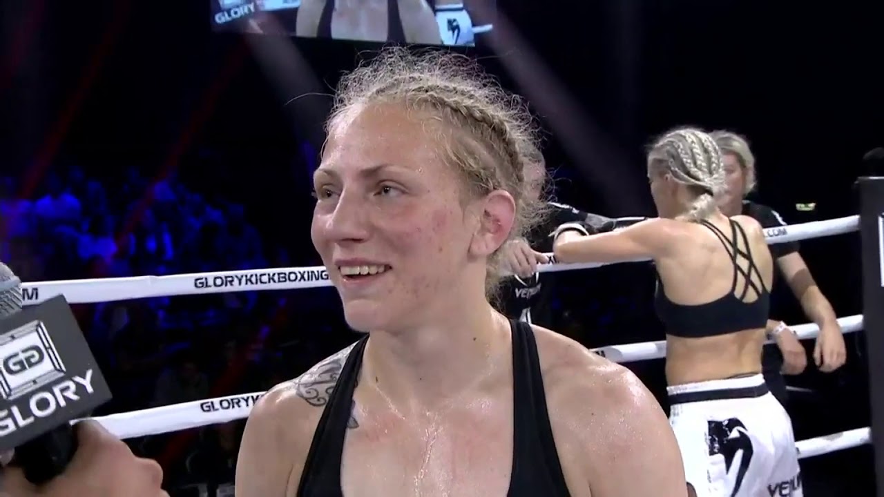 GLORY 65: Sofia Olofsson Post-Fight Interview - YouTube