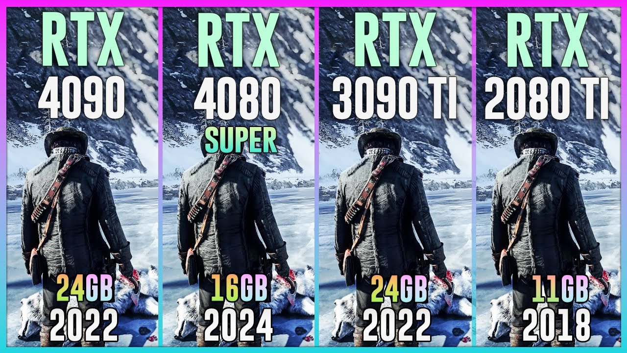 RTX 4090 vs RTX 4080 SUPER vs RTX 3090 TI vs RTX 2080 TI - Test in 20 ...