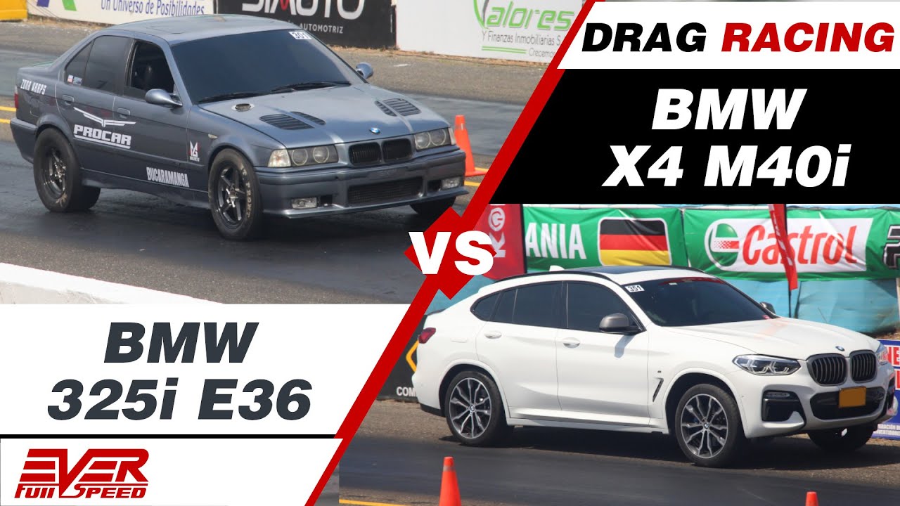 BMW 325i E36 🆚 BMW X4 M40i 🚦 DRAG RACE - YouTube