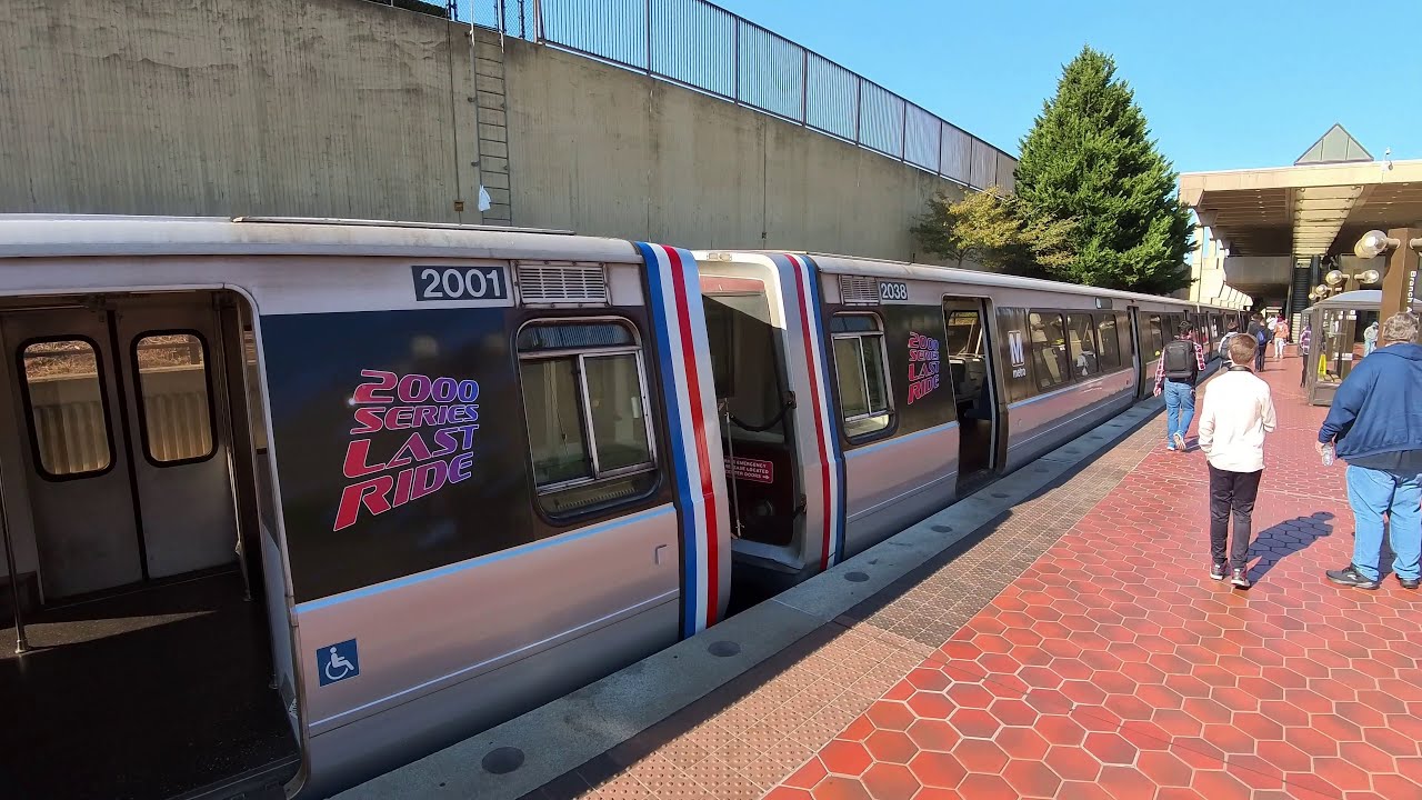 WMATA 2000 Series Final Farewell: Last Ride Walkthrough at Branch Ave ...