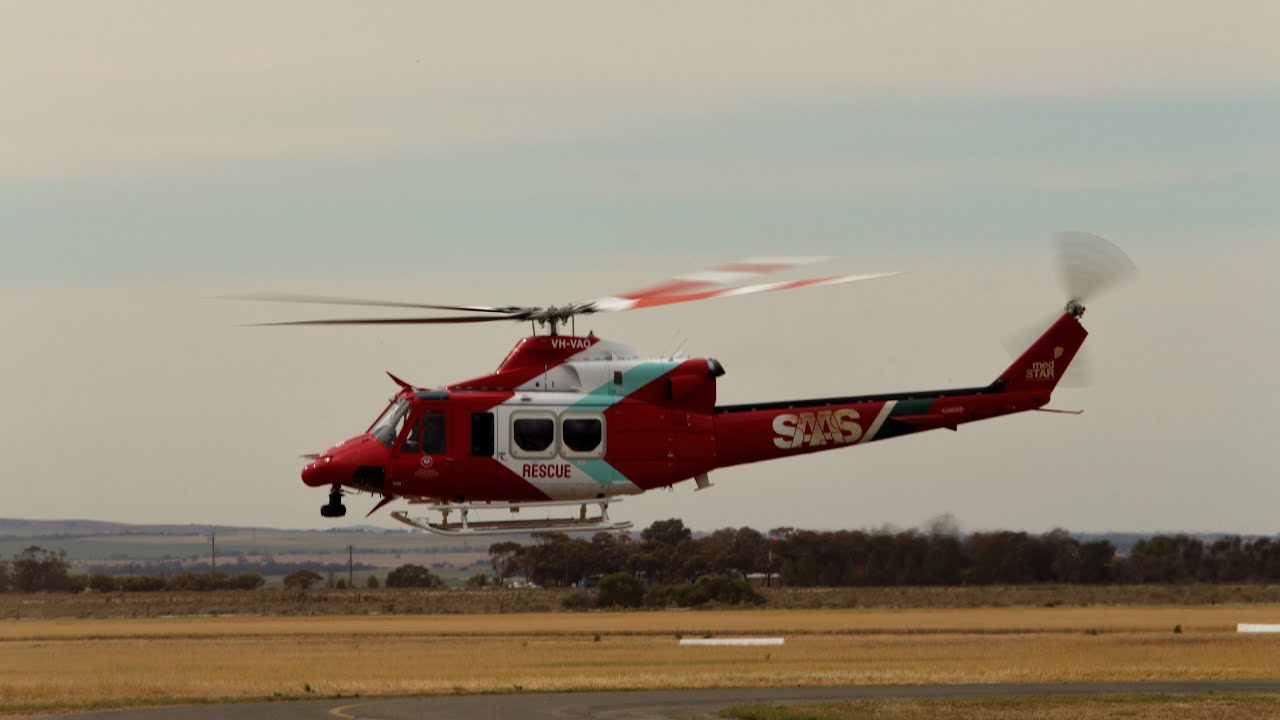 SAAS/MedStar (VH-VAO) RSCU52 Bell 412EP Start Up and Take Off. - YouTube