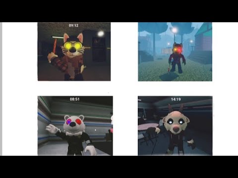 piggy the insane séries, redesigned skins ALL jumpscares - YouTube