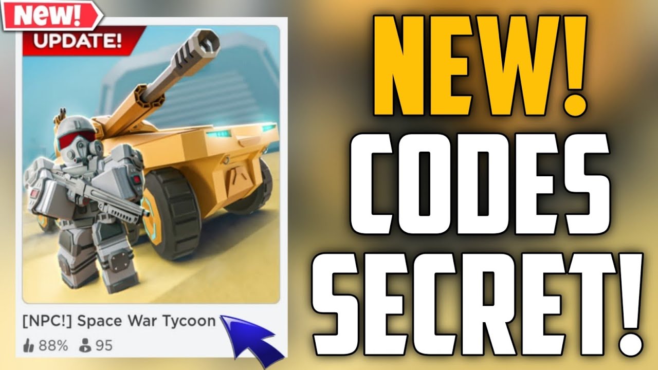 Space Wars Tycoon New Codes!! | ROBLOX *SECRET* CODES [NPC!] - YouTube