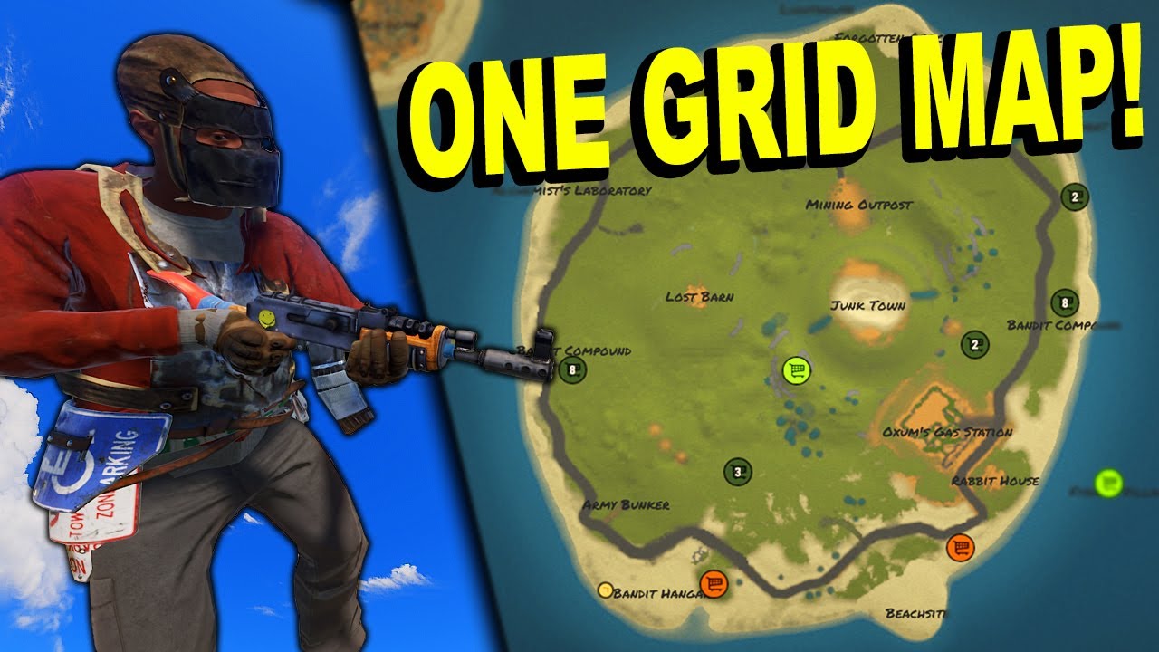 One Grid Map Mayhem Rust Youtube