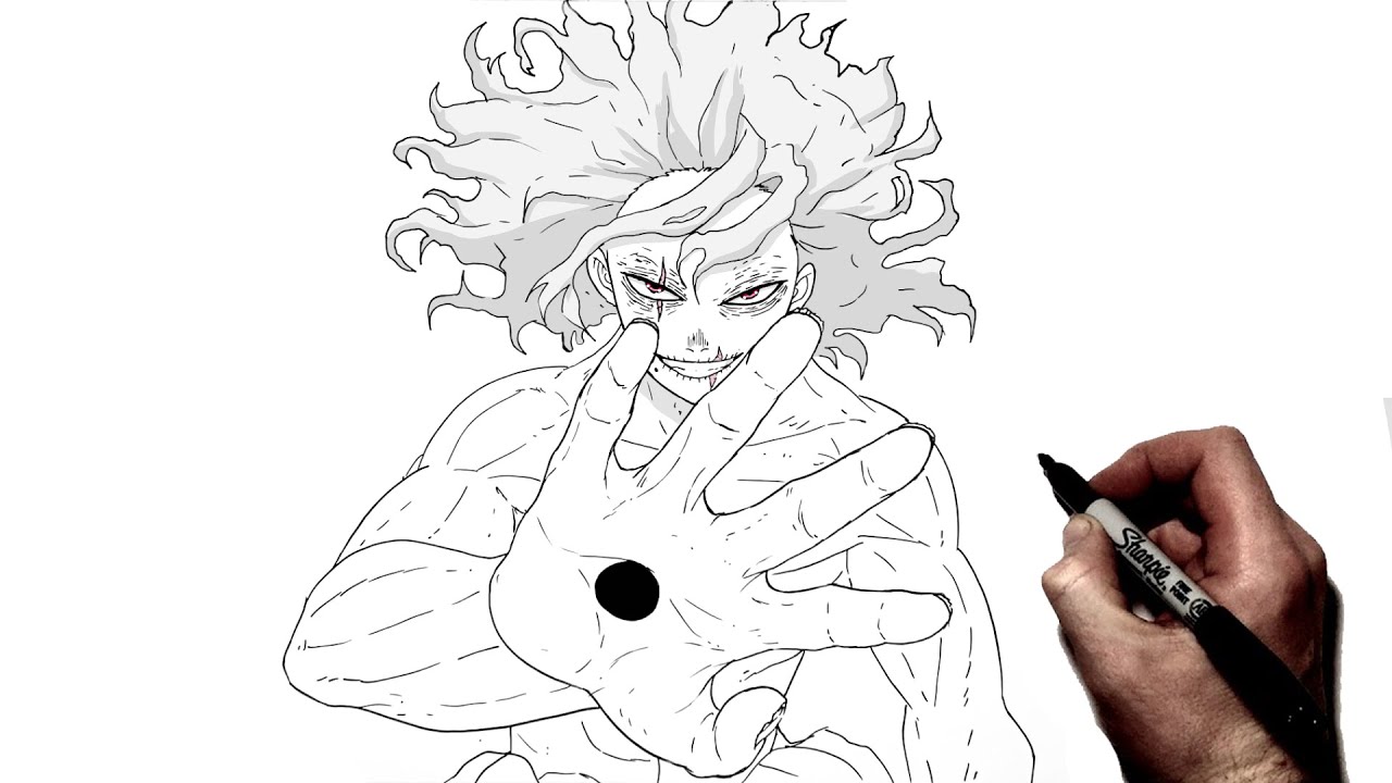 How To Draw Tomura Shigaraki Plus Ultra | Step By Step | MHA Final ...