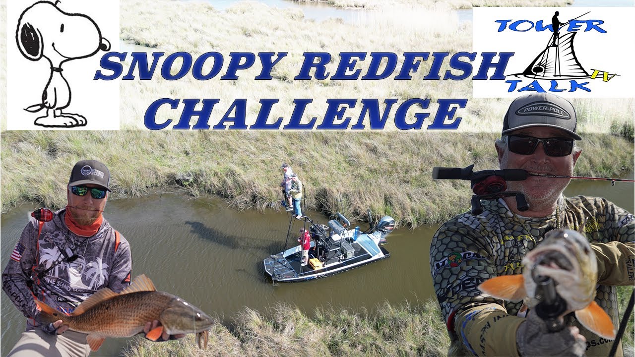 Snoopy Pole Redfishing Challenge - YouTube