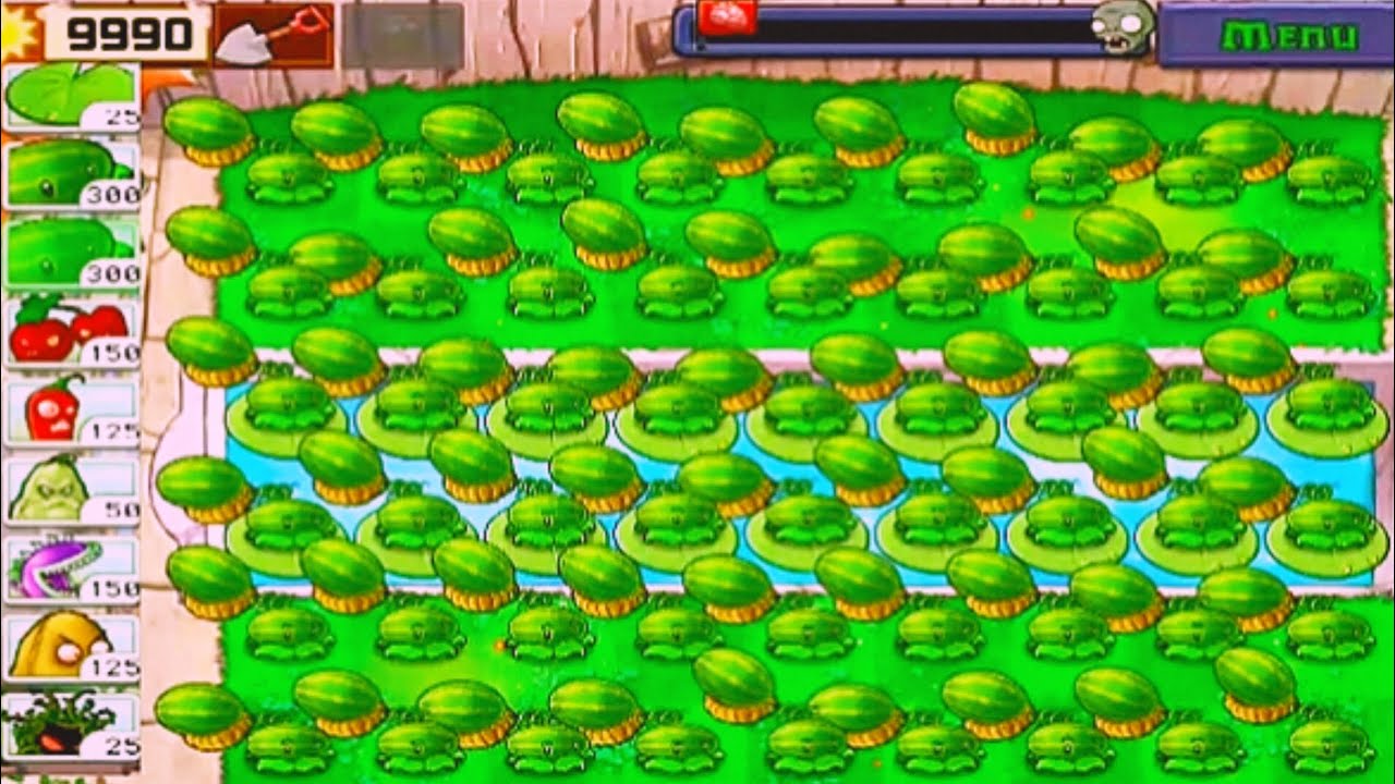 Plants vs Zombies | MINI GAMES LAST STAND | Melon Pultz vs. all Zombies ...