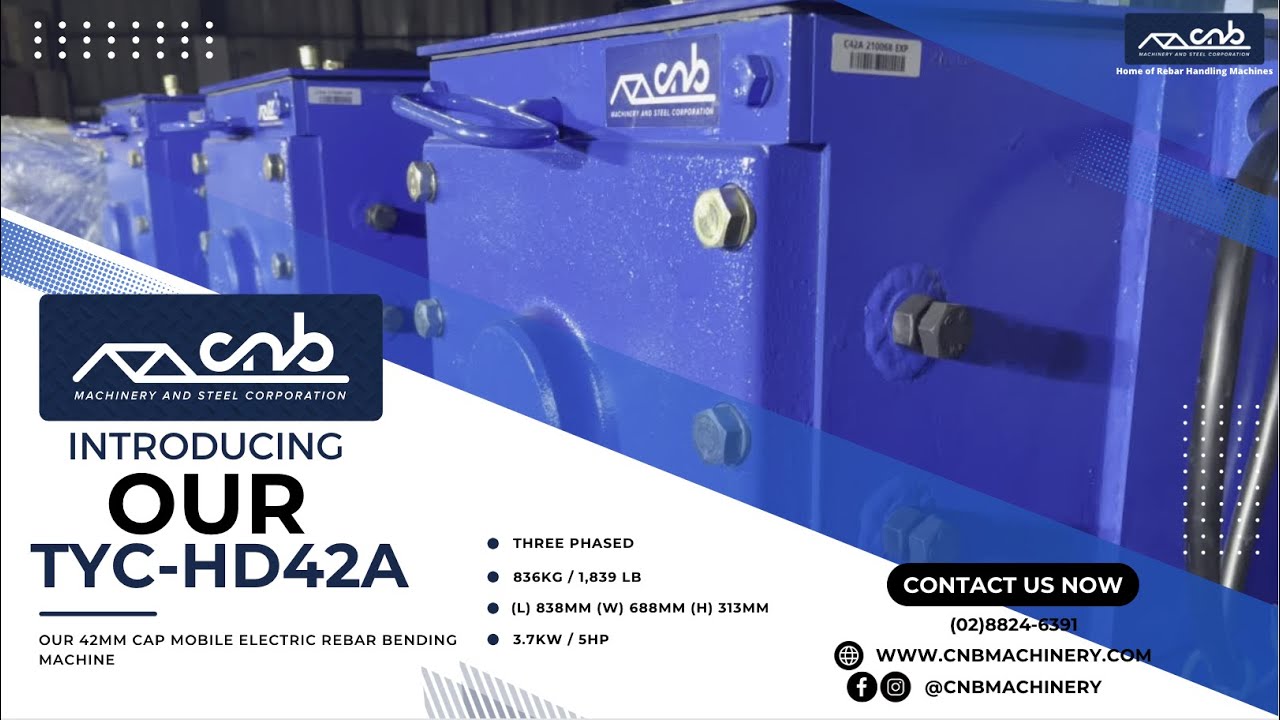 Electric Bar Cutter 42mm Cap: TYC-HD42A Rebar Cutting Demo - YouTube