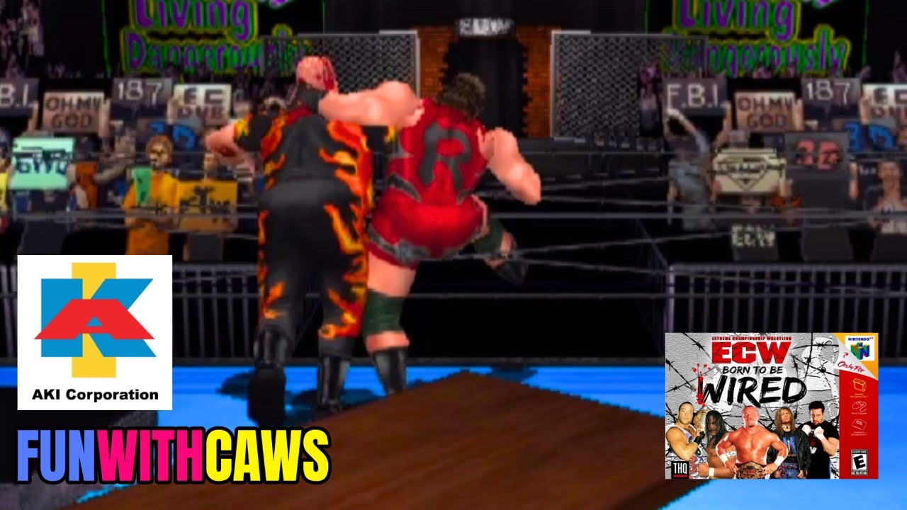 Bam Bam Bigelow vs Rhino – Barbed Wire Chaos! (ECW Born to Be Wired ...