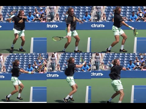 Stefanos Tsitsipas Amazing Backhand Movie - YouTube