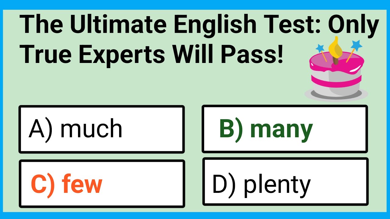 The Ultimate English Test: Only True Experts Will Pass! #english # ...