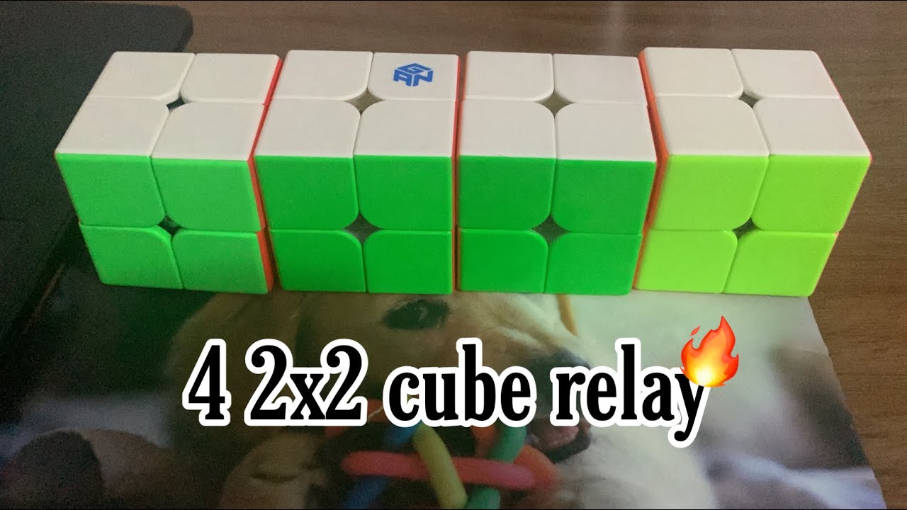4 2x2 cube relay!🔥 - YouTube