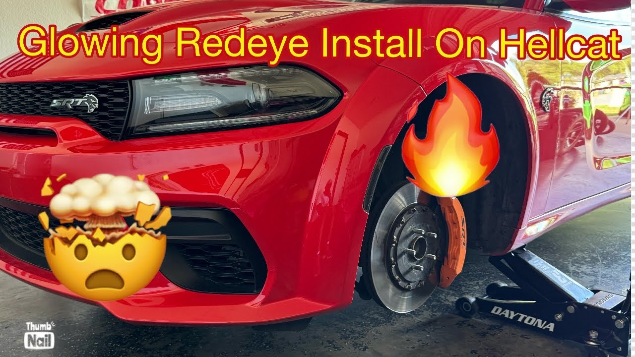 Glowing Eye install on Hellcat Redeye - YouTube