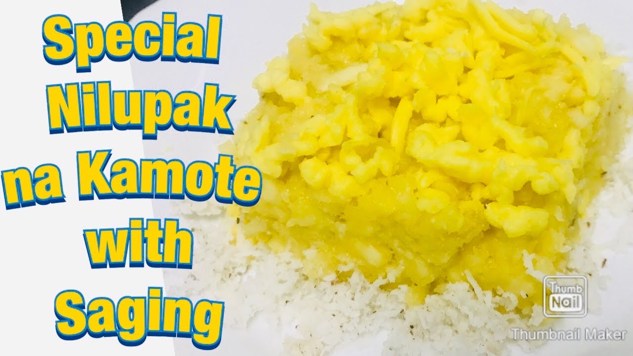 Special Nilupak na Kamote with Saging | Special Nilupak with grated ...