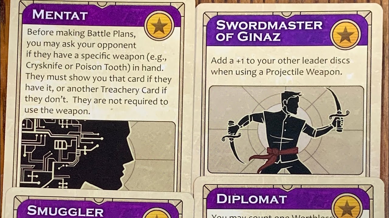 Leader Skills from the CHOAM and Richese expansion for Dune. - YouTube