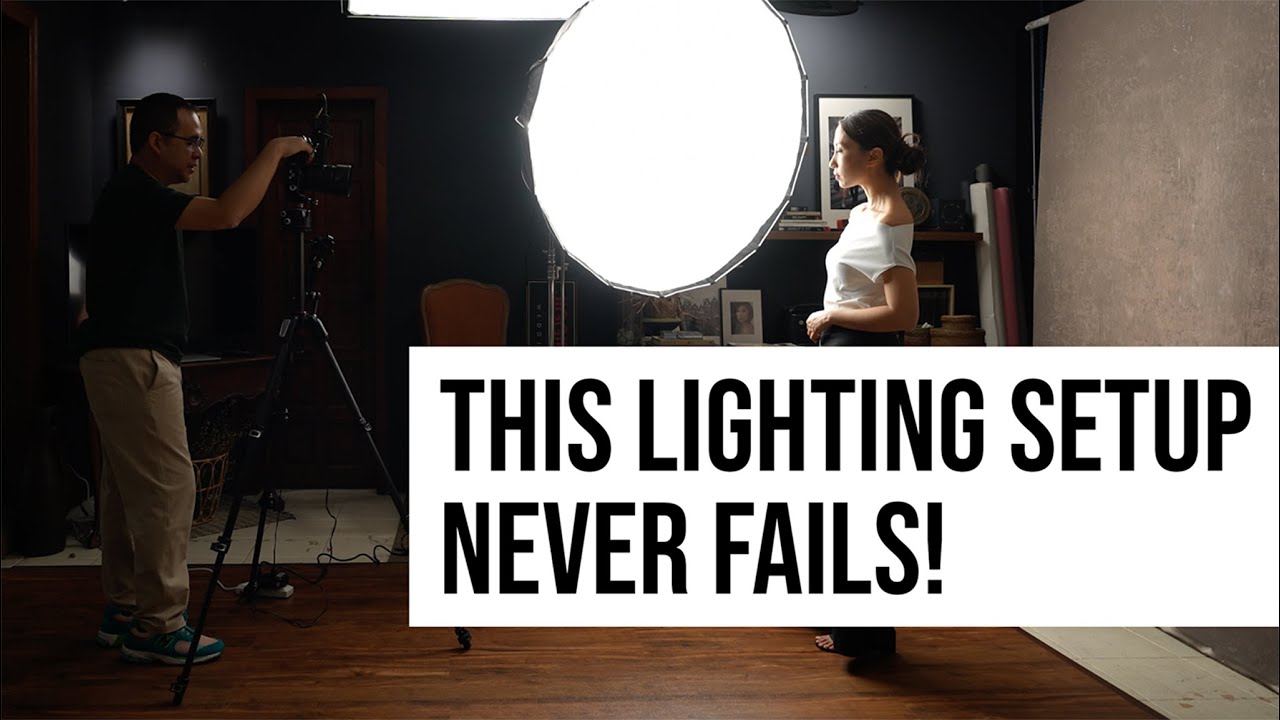 My Go-To One Light Set Up Using my New Favorite LED Light. - YouTube