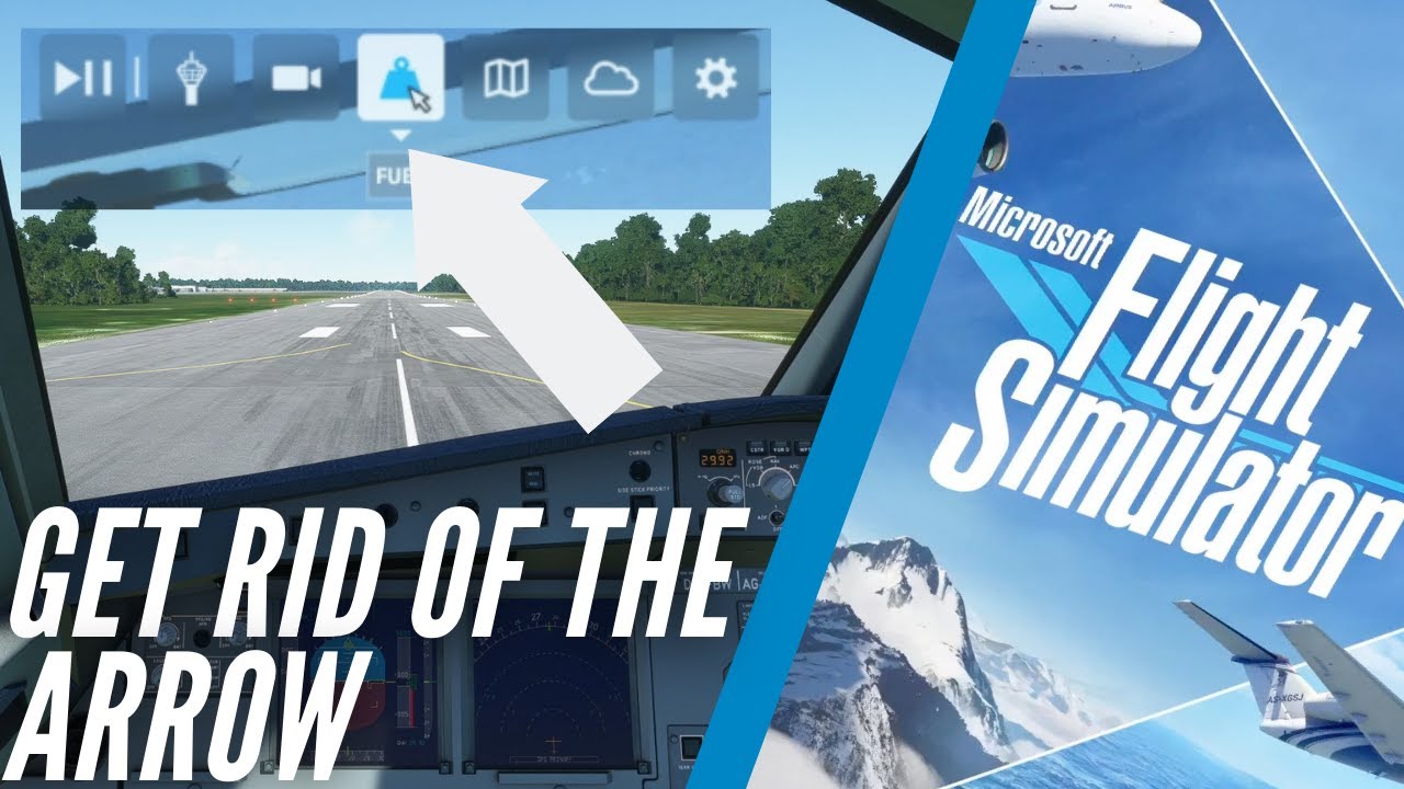 Microsoft Flight Simulator | How to get rid of the Bar arrow? - YouTube