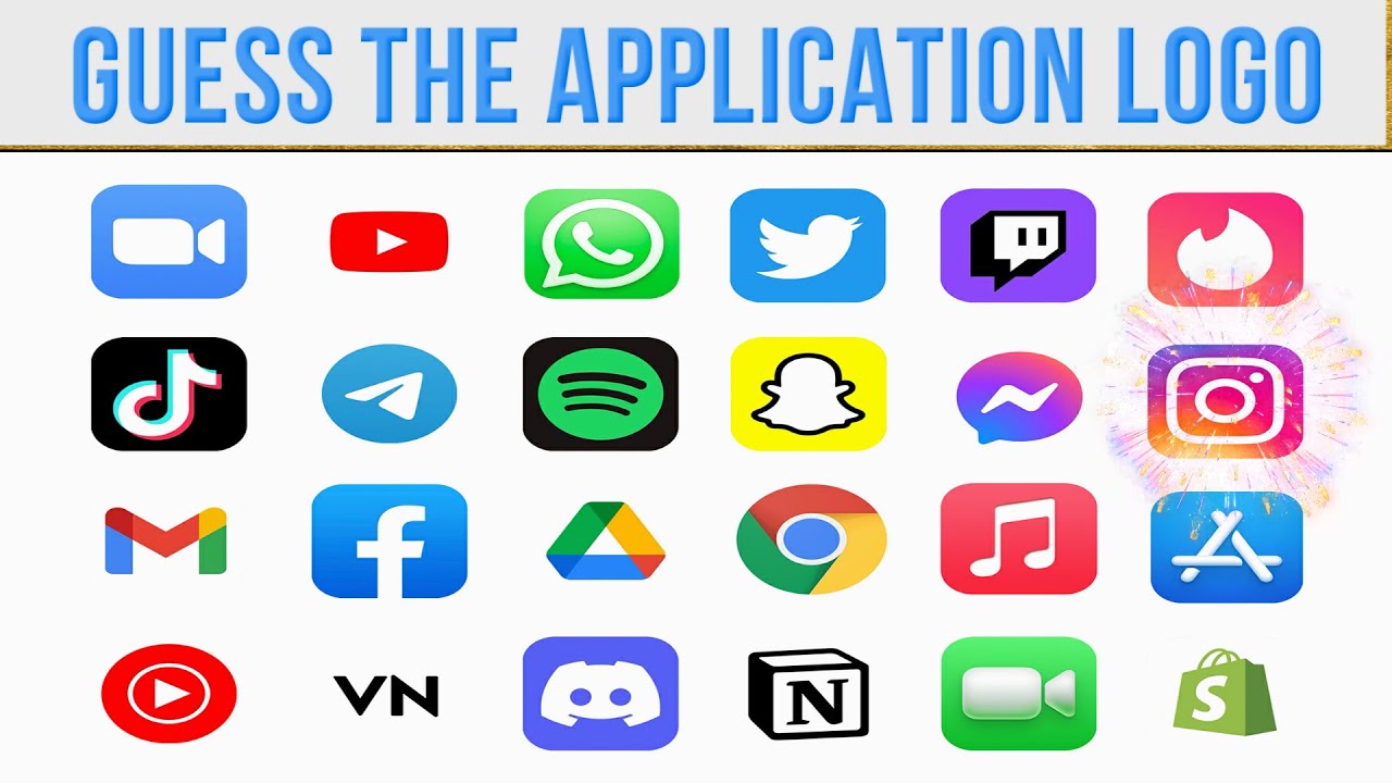 Guess the logo of famous apps 2023 - YouTube