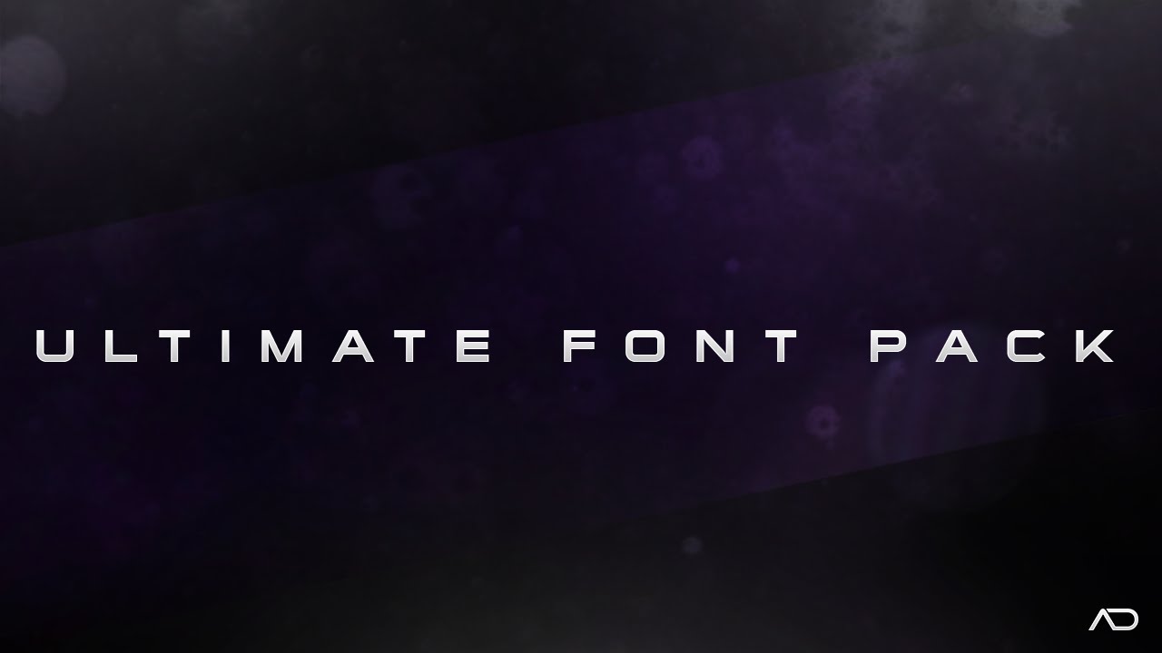 Ultimate Font Pack - FREE - YouTube