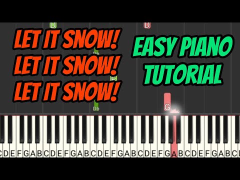 Let It Snow! Let It Snow! Let It Snow! - Sammy Cahn and Jule Styne - Easy Piano Tutorial 