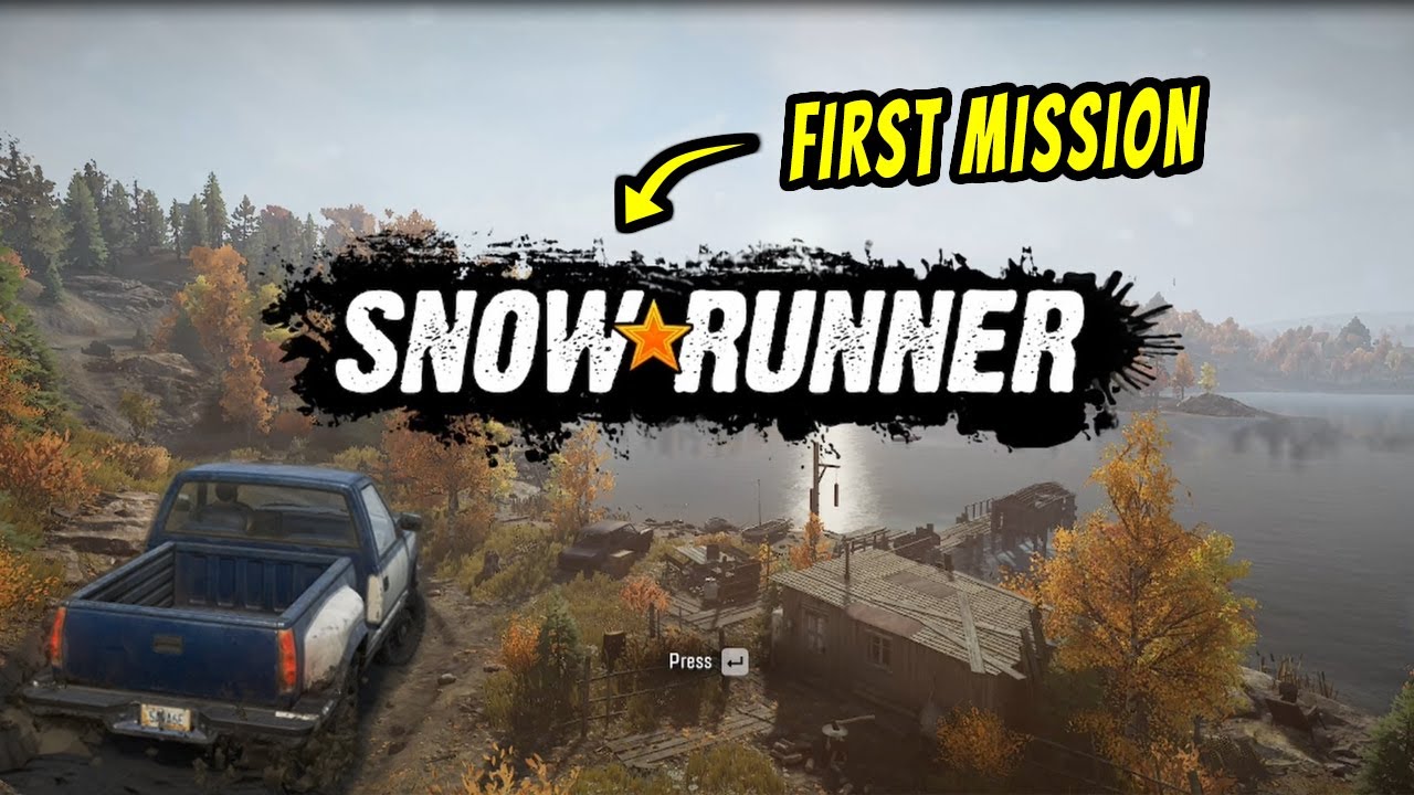 SnowRunner Gameplay | First Mission, Garage, & Bridge is COMPLETED ...