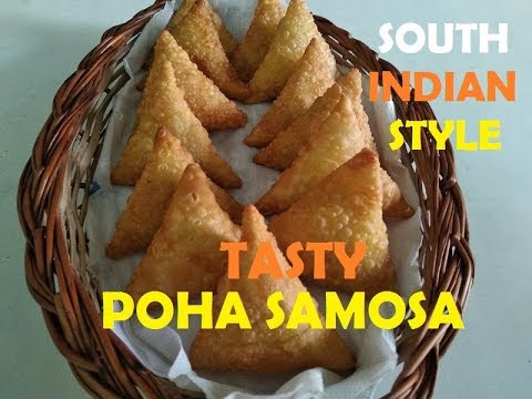 पोहा समोसा | TASTY POHA SAMOSA RECIPE - YouTube