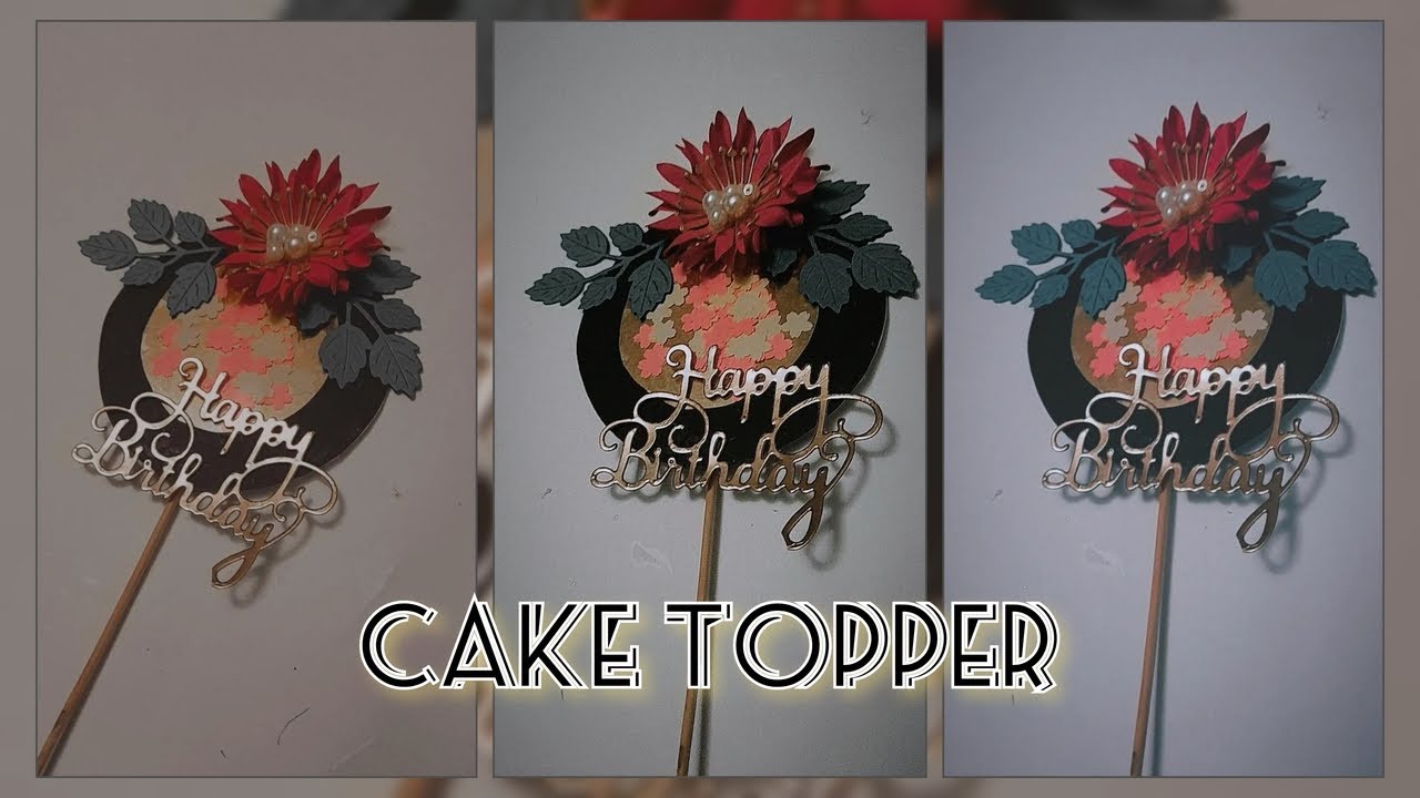How To Make Cake Topper | Cake Topper | DIY - YouTube