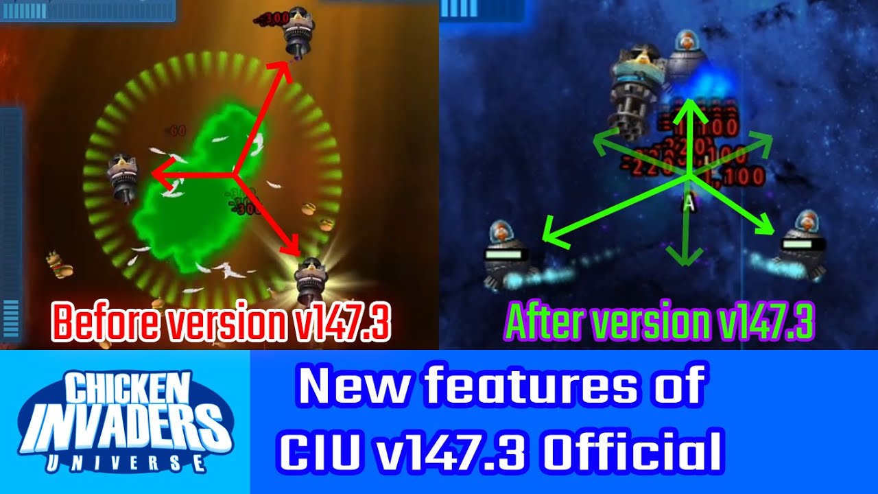 Chicken Invaders Universe (Official) - New features in CIU v147.3 ...