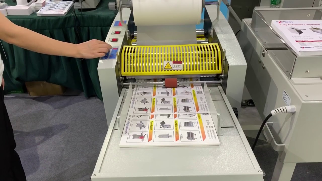 SYSFORM AUTO-370F / AUTO-490F 全自動上光覆膜機 - YouTube