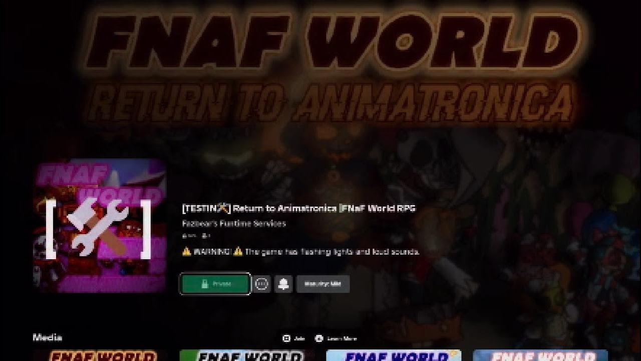 FNAF World return to Animatronica news service - YouTube