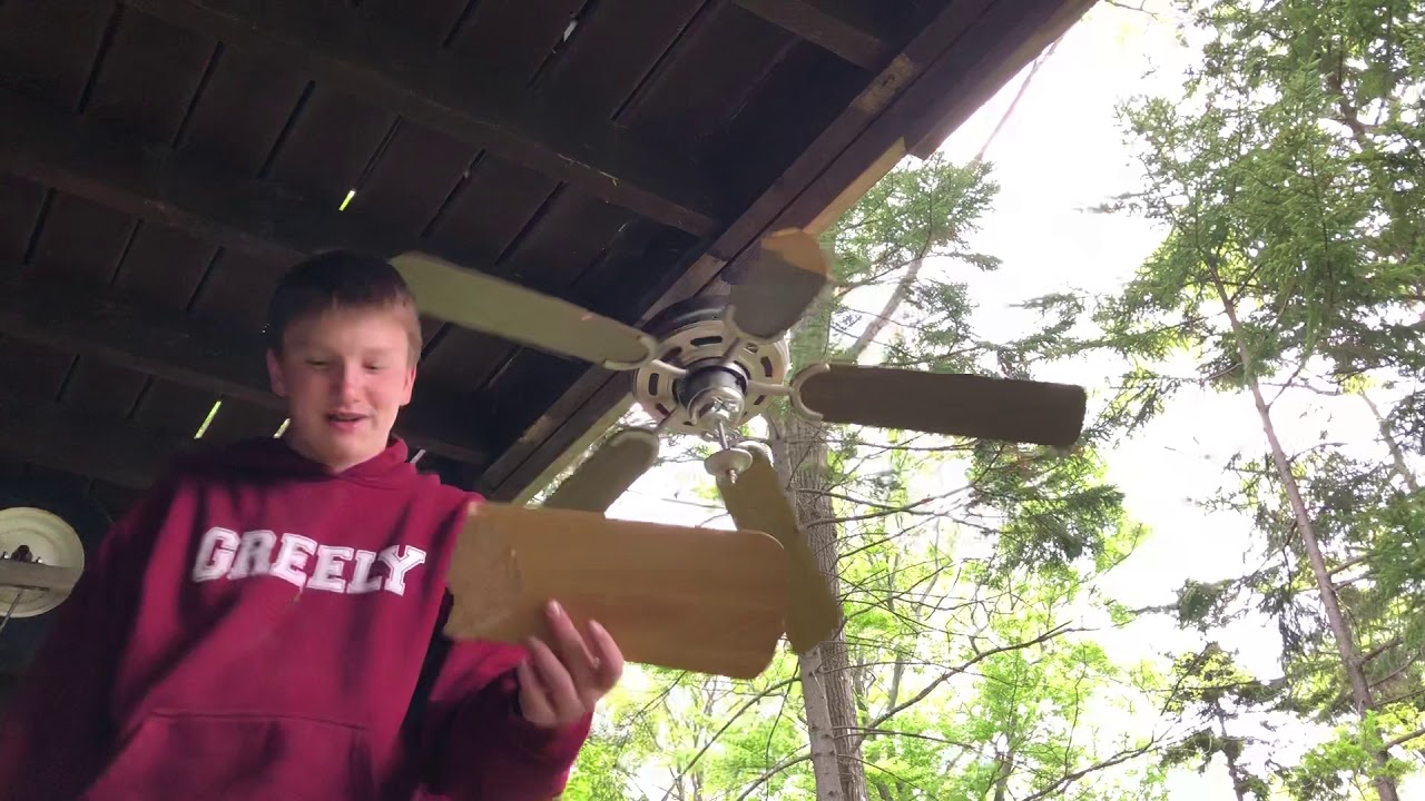 Ceiling Fan Destruction #1 part 1 - YouTube