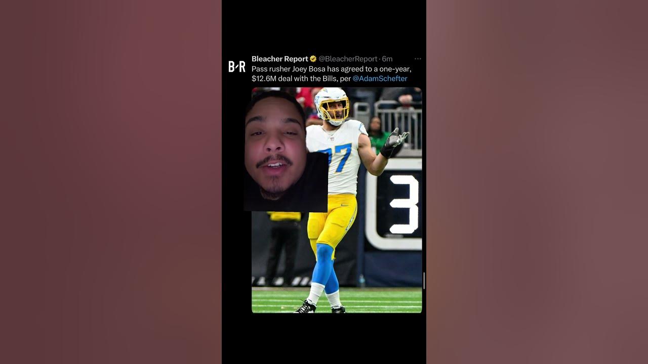 Pass rusher Joey Bosa has agreed to a one-year, $12.6M deal with the Bills #joeybosa # ...