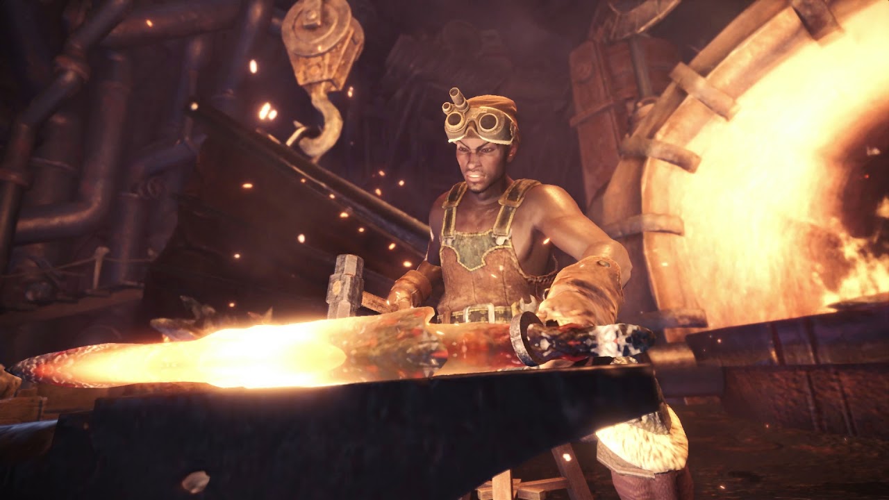 Monster Hunter: World - Astera Smithy: Forge Skull Mask Gameplay ...