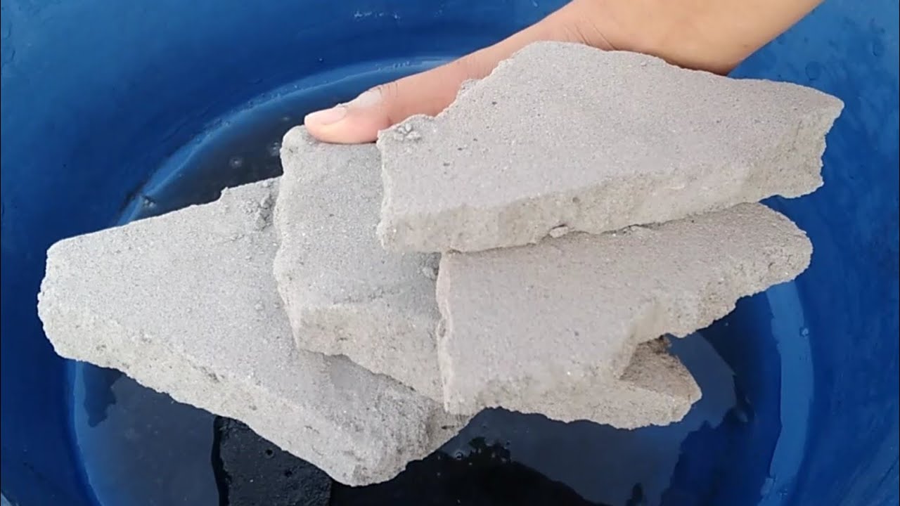 New Texture 🥁 Soft Pure Cement chunks with charcoal crumbling in lots ...