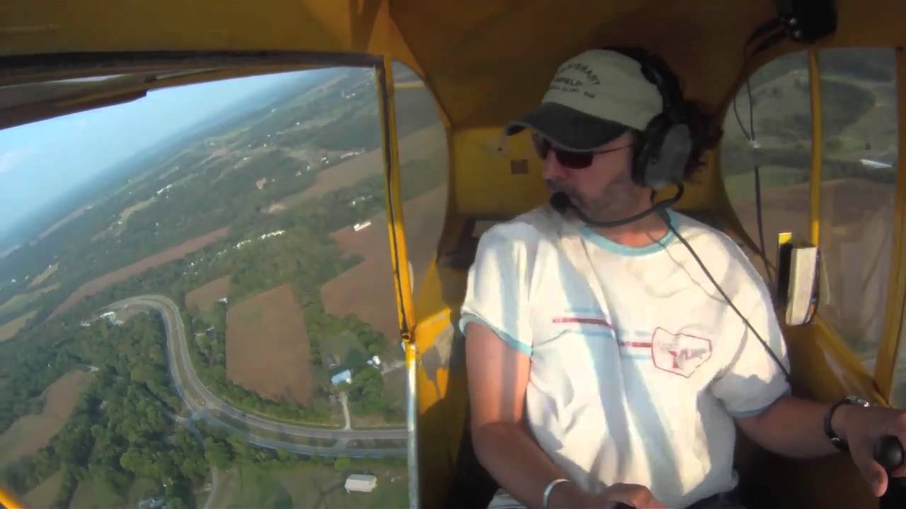 A day in the Piper Cub- around the patch in a J-3 . - YouTube