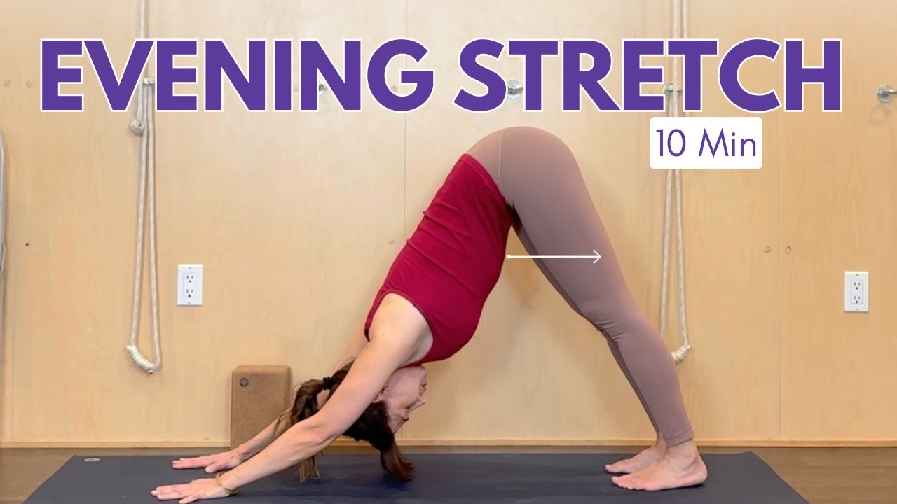 Slow Stretch: 10-Minute Nighttime Yoga - YouTube