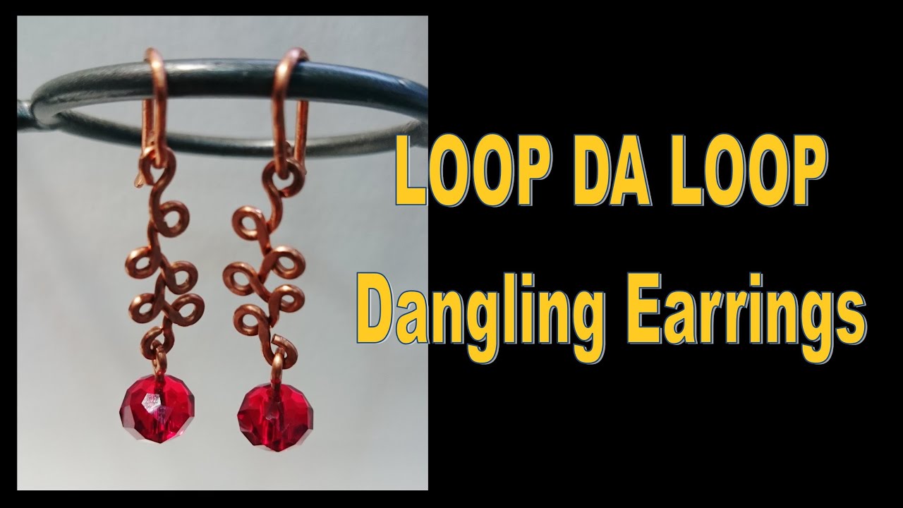 LOOP DA LOOP Dangling Earrings | Liz Kreate - YouTube