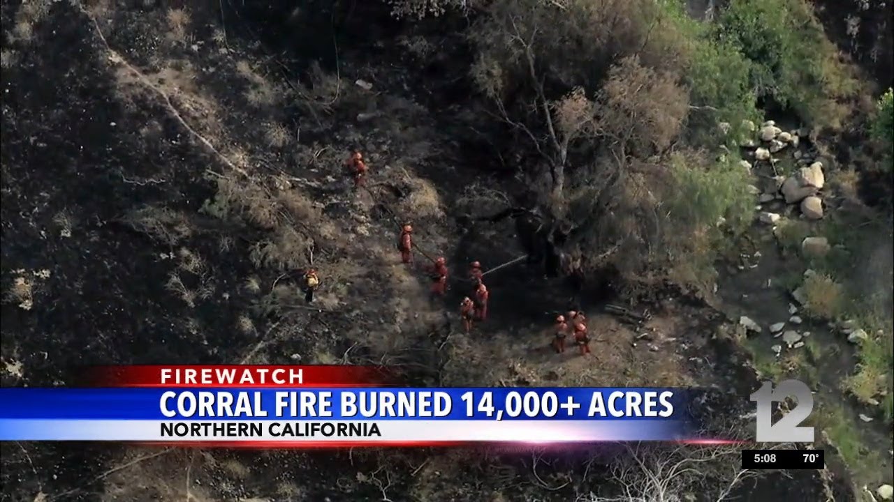 Corral Fire burned 14,000+ acres - YouTube
