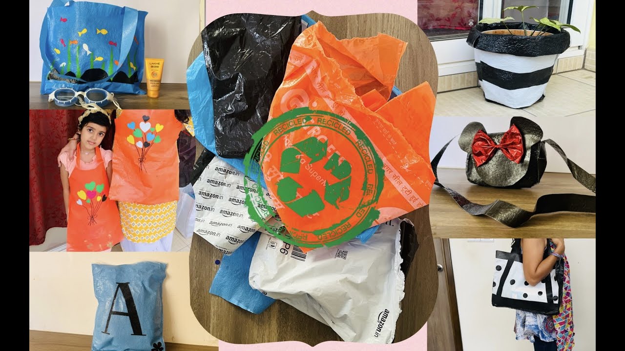 DIY | Upcycle plastic delivery bags | Plastic bag fusing | Reusable diy ...