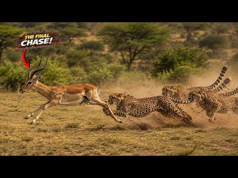 😱 How Did the Gazelle Outsmart 3 Cheetahs and Escape Alive? 🐆