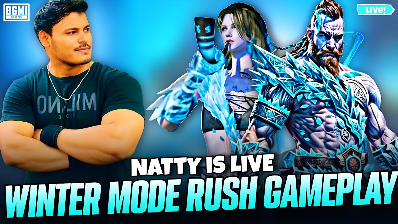 🔴NATTY IS LIVE RUSH GAMEPLAY 🔥| BGMI LIVE | NATTY IS LIVE#live # ...