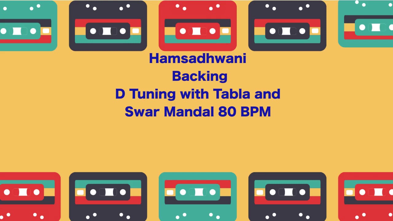 Hamsadhwani D Tuning With Tabla and Swarmandal - 80BPM - Bhajani - YouTube
