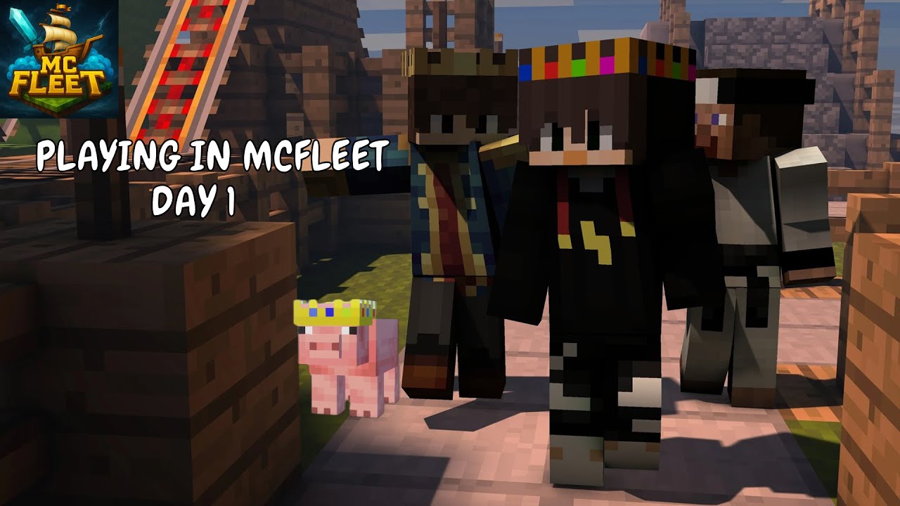 PLAYING IN MCFLEET DAY 1 | IMGAMERAJAY | MCFLEET | GAMERFLEET - YouTube