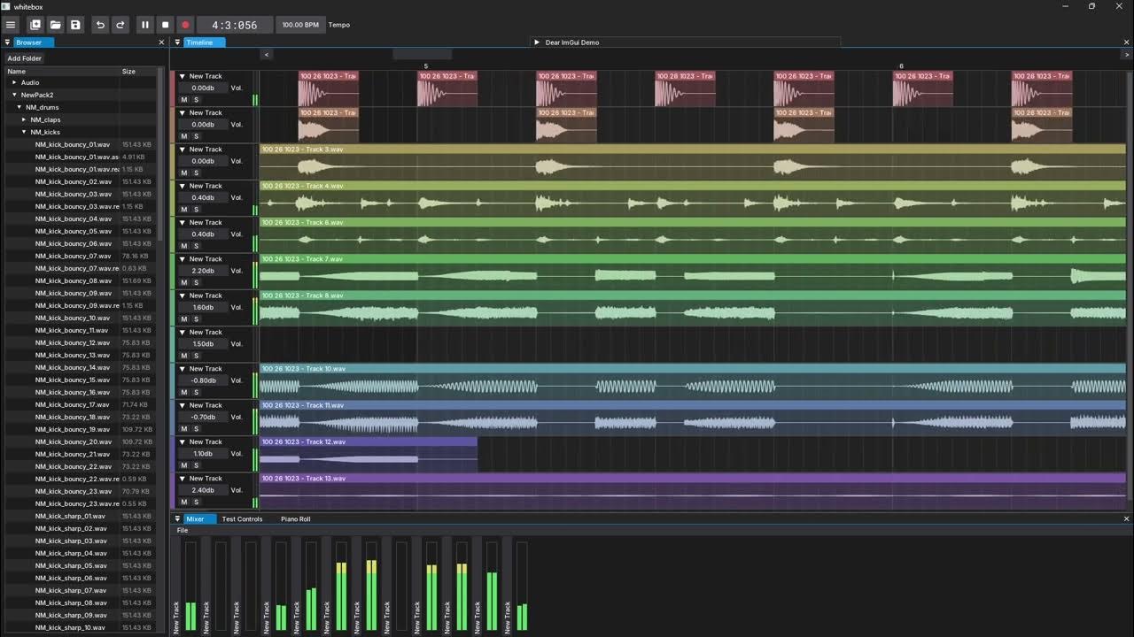 Work in progress DAW created from scratch - YouTube