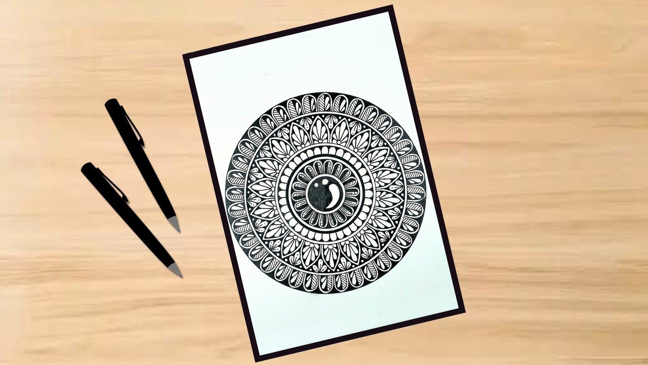 How to Draw Easy Mandala For Beginners | How to make the Simple & Easy ...