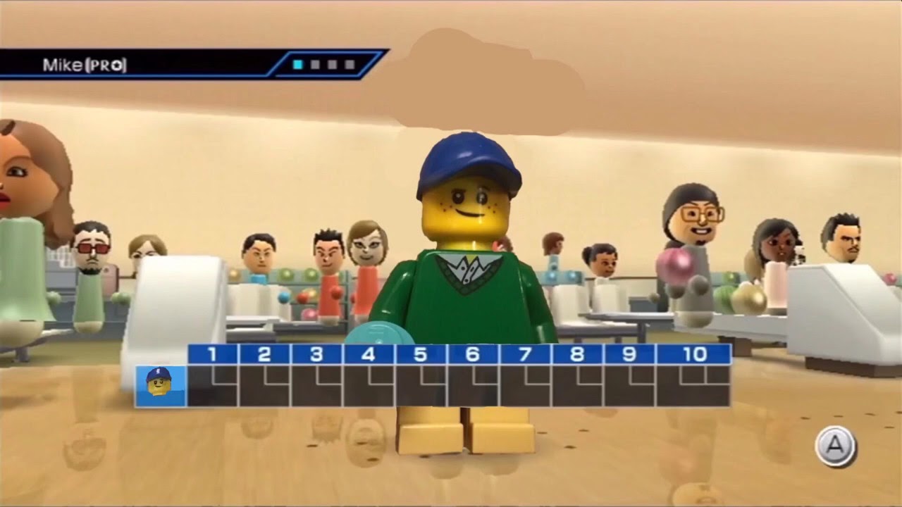 Wii Sports bowling but with Lego Man - YouTube
