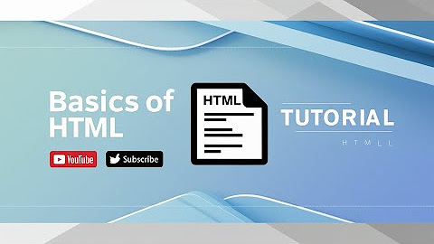 Basic of HTML full course - YouTube