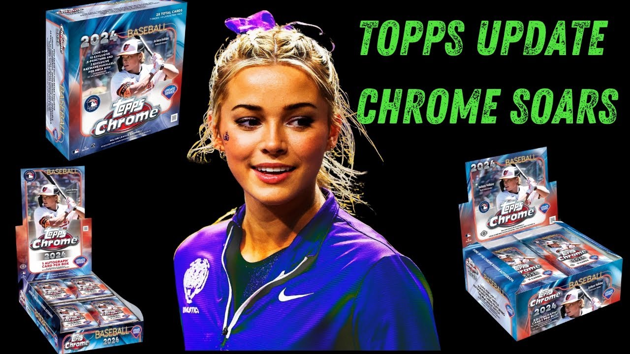 Livvy Dunne sends 2024 Topps Chrome Update to the MOON. - YouTube