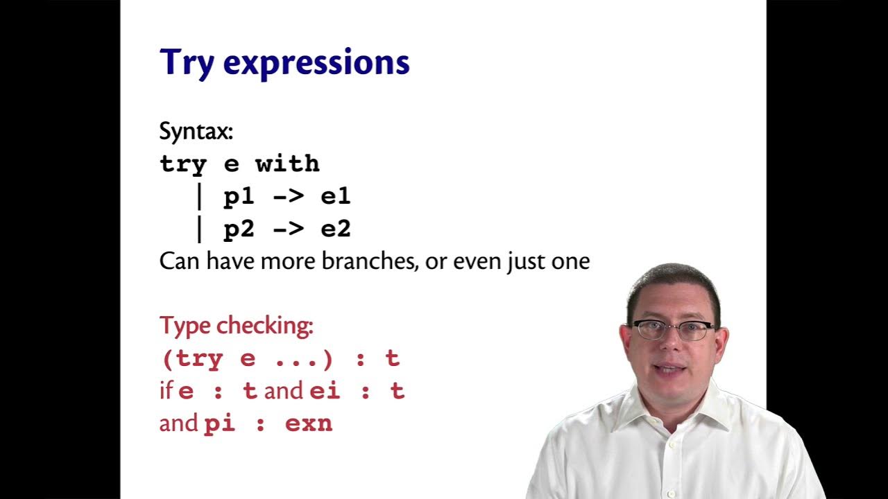 Handling Exceptions Ocaml Programming Chapter 3 Video 22 Youtube